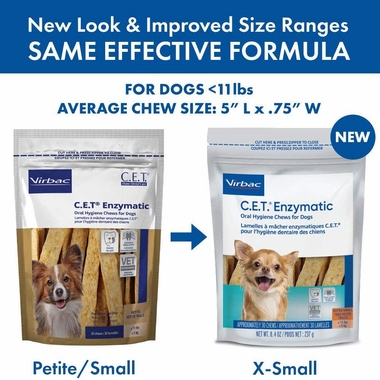 3-PACK CET Enzymatic Chews for Extra Small Dogs (90 Chews) | On Sale ...