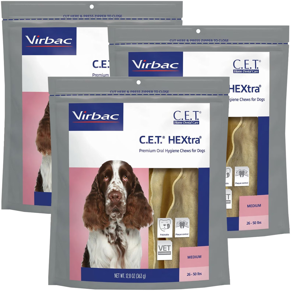 3-PACK CET HEXtra Premium Chews - Medium (90 count) | On Sale ...