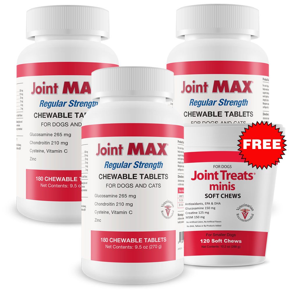 3-PACK Joint MAX Regular Strength (540 Chewable Tablets) + FREE Joint ...