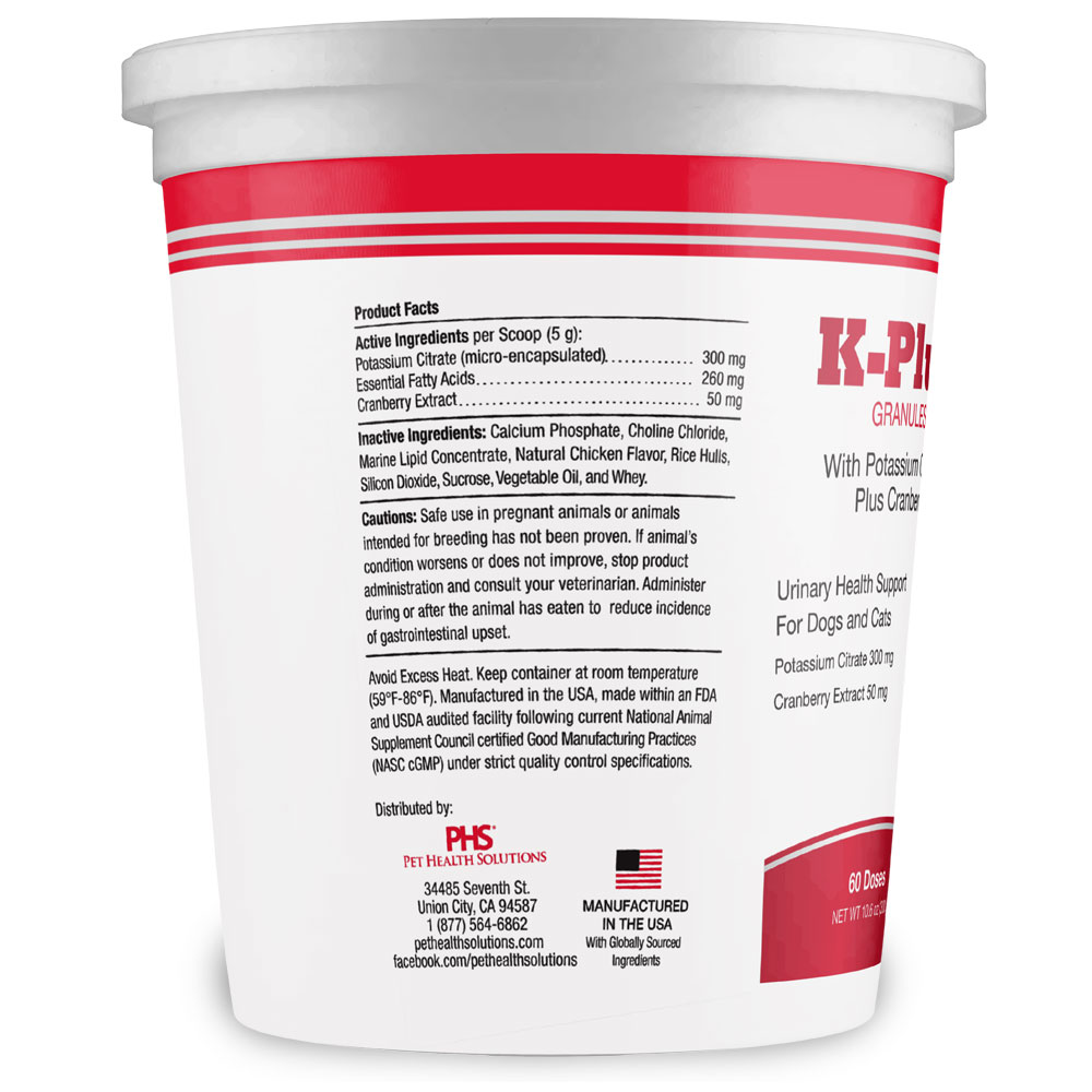 3-PACK K-Plus Potassium Citrate Plus Cranberry Granules (180 Doses ...