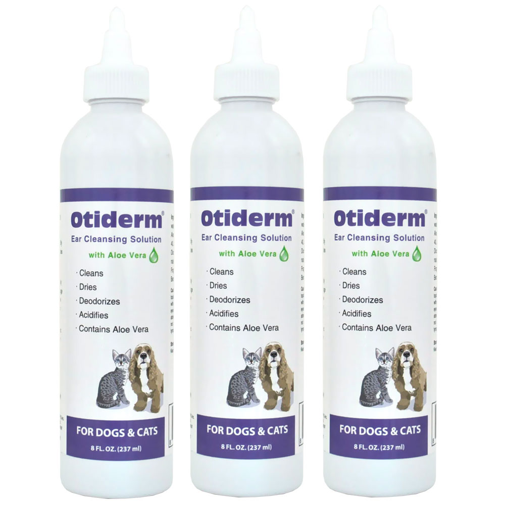 3-PACK Otiderm Ear Cleanser (8 fl oz) | On Sale | EntirelyPets Rx