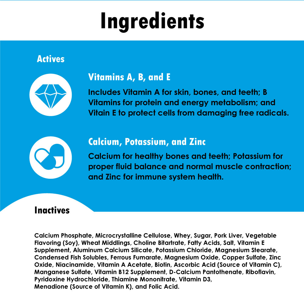 3-PACK Vita-Tabs (180 Chewable Tablets) | On Sale | EntirelyPets Rx