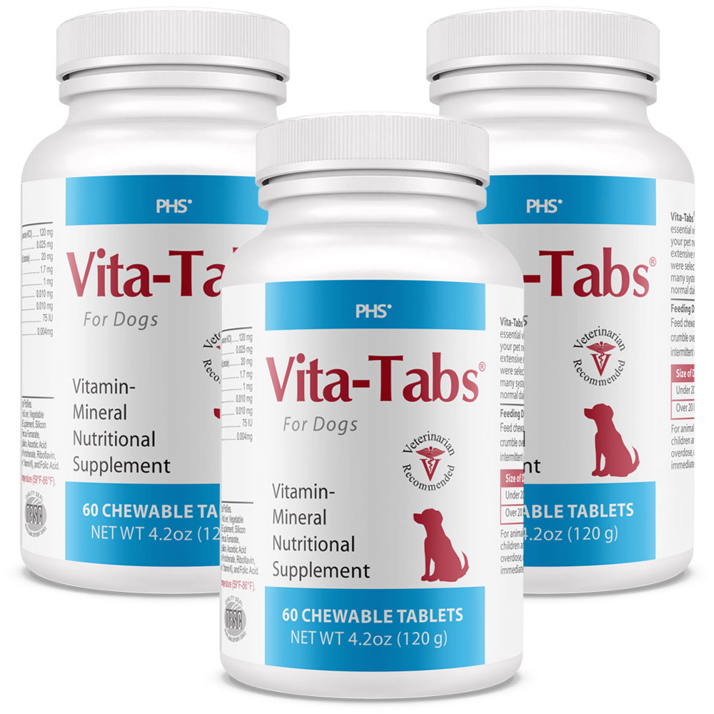 3-PACK Vita-Tabs (180 Chewable Tablets) | On Sale | EntirelyPets Rx