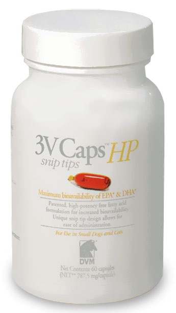 3V Caps HP SNIP TIPS for SMALLER DOGS & CATS (60 Caps, 787.5 mg/capsule ...