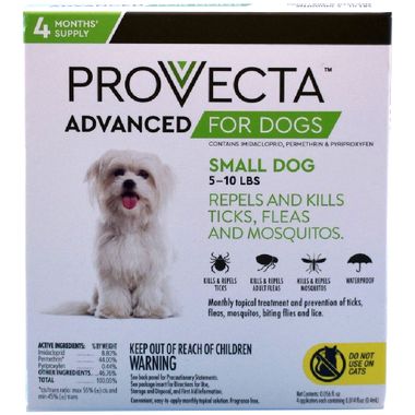 4 MONTH Provecta Advanced for Small Dogs (5-10 lbs) | On Sale ...