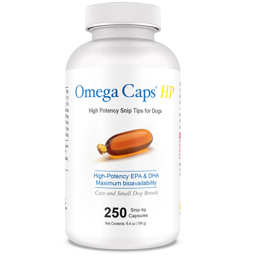 Omega-Caps HP Snip Tips for Cats & Smaller Dogs (250 Capsules) | On ...