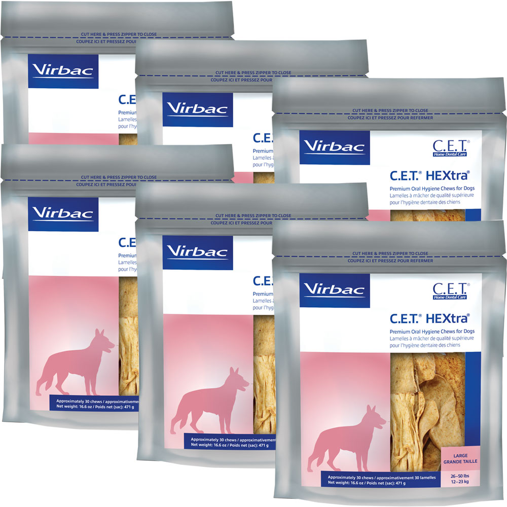 6-PACK CET HEXtra Premium Chews - Large (180 chews) | On Sale ...