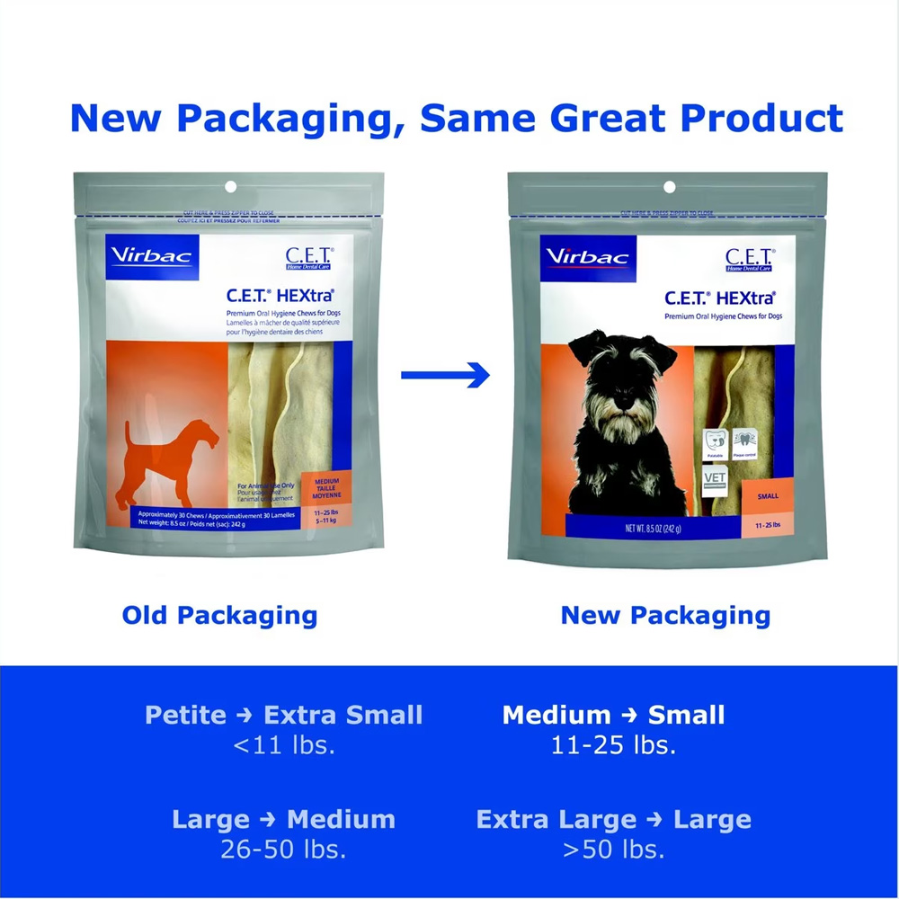 6-PACK CET Hextra Premium Enzymatic for Small Dogs (180 Chews) | On ...