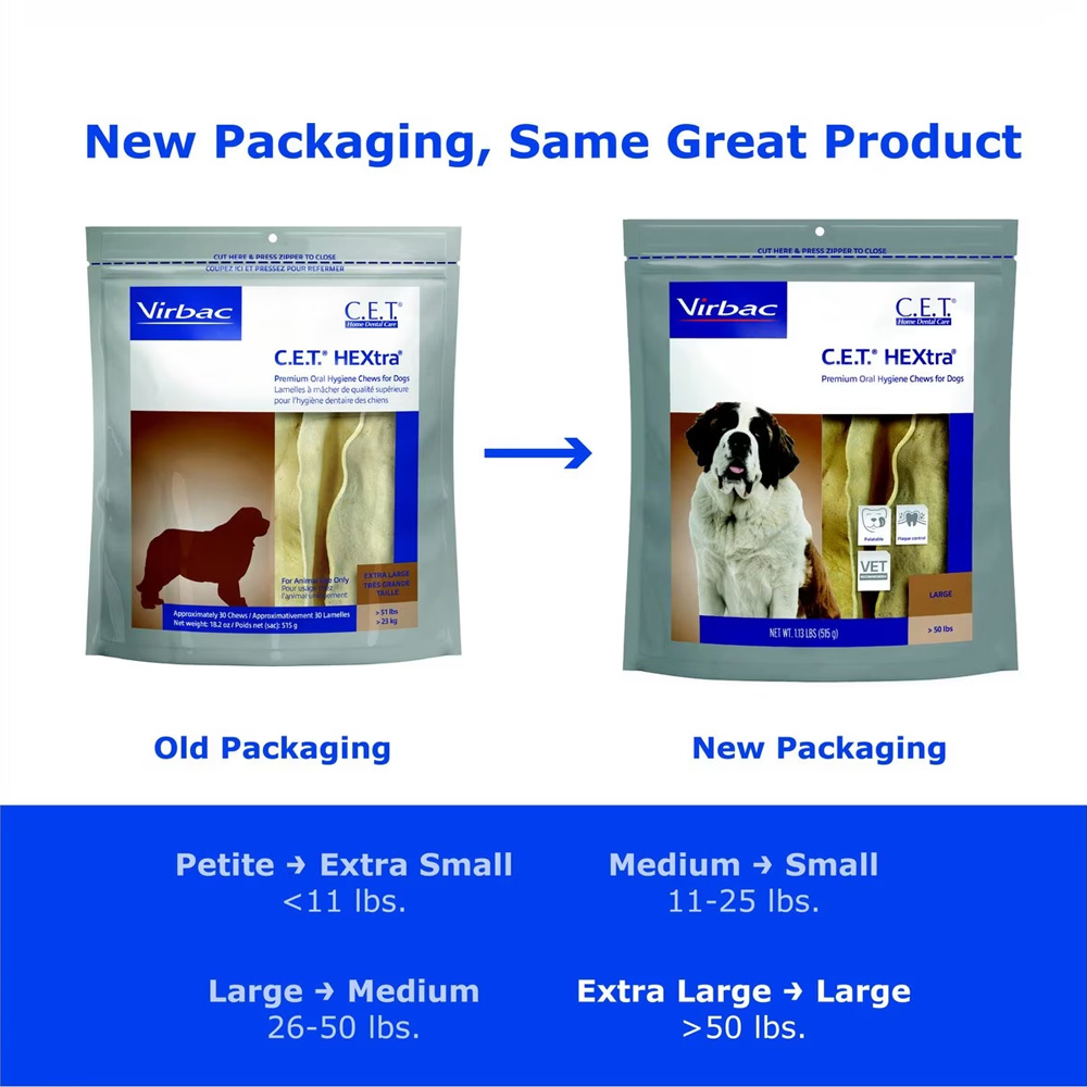 6-PACK CET HEXtra Premium Chews - Large (180 chews) | On Sale ...