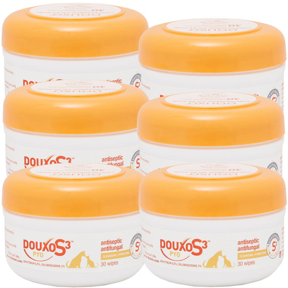 DOUXO S3 PYO Wipes 6-Pack (180 Count) | On Sale | EntirelyPets Rx