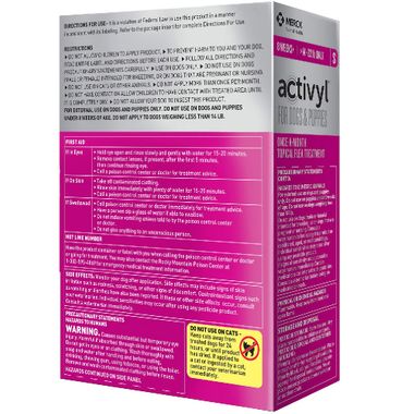 Activyl Spot-On for Small Dogs & Puppies 14-22 lbs, 12 Month | On Sale ...