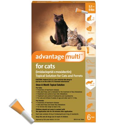 Advantage Multi for Cats 5.1-9 lbs (6 Months) | On Sale | EP Rx