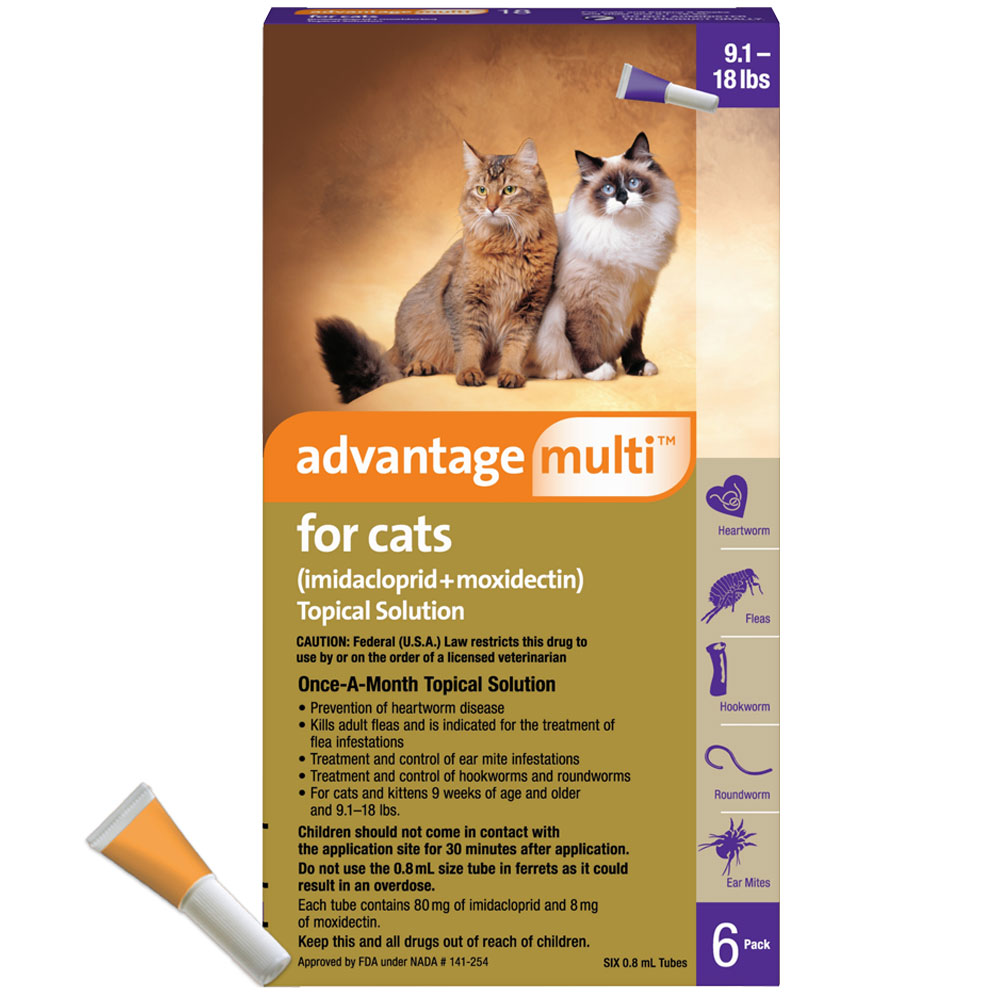 Advantage Multi for Cats 9.1-18 lbs (6 Months) | EP Rx