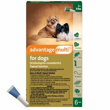 Advantage Multi for Dogs 3-9 lbs (6 Months) | On Sale | EP Rx