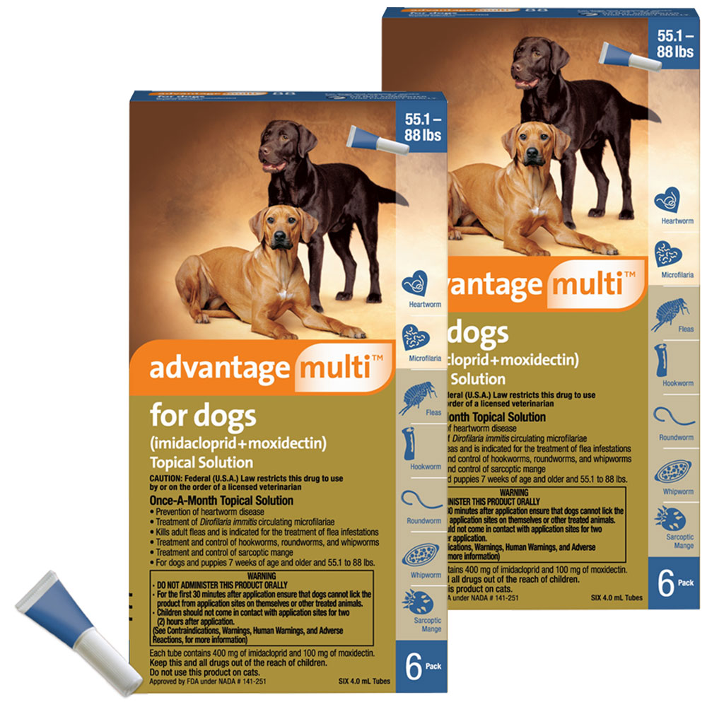 Advantage Multi for Dogs 55.1-88 lbs (12 Months) | On Sale | EP Rx