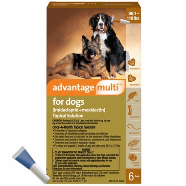 Advantage Multi for Dogs 88.1-110 lbs (6 Months) | EP Rx