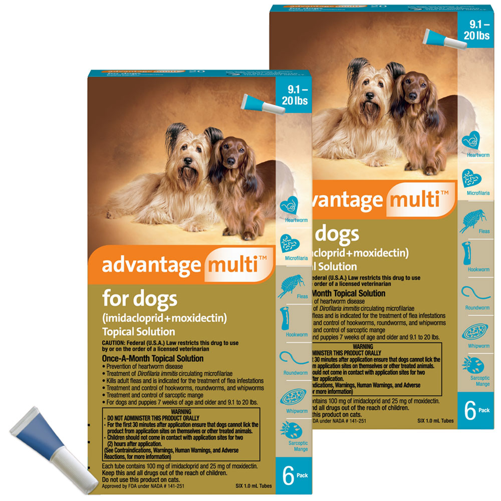 Advantage Multi for Dogs 9.1-20 lbs (12 Months) | EP Rx