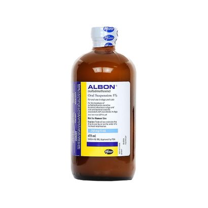 Albon Oral Suspension (473 ml) | View More Info | EntirelyPets Rx