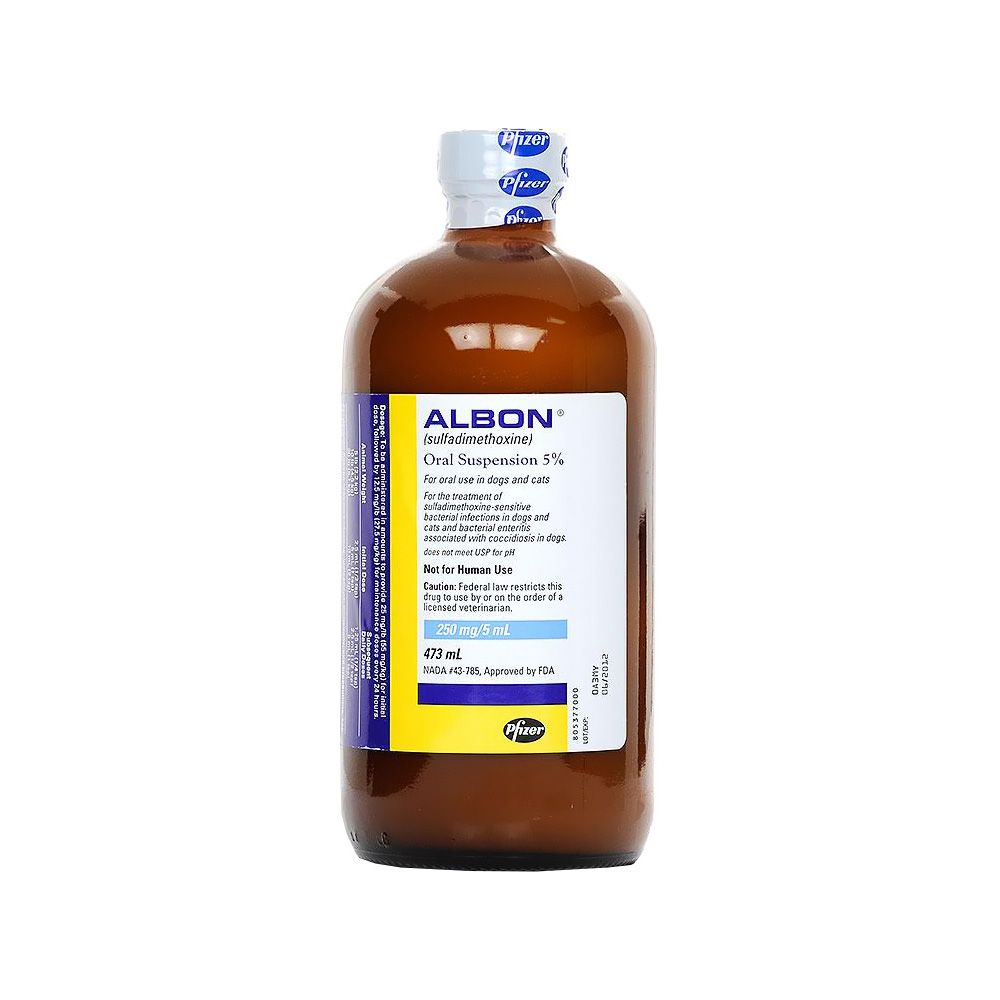 Albon Oral Suspension (473 ml) | View More Info | EntirelyPets Rx