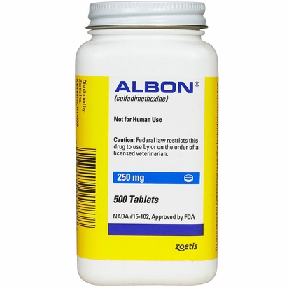 Albon Tablets 125 mg (500 Tablets) | Free Shipping | EP Rx