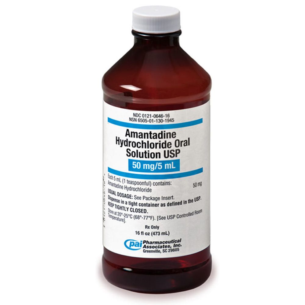 Amantadine HCl Oral Solution 10mg/mL, 473-mL | On Sale | EntirelyPets Rx