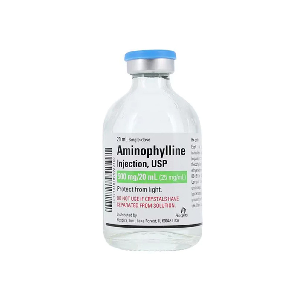 Aminophylline Injection 25mg/mL, 20mL, 1 vial | On Sale | EntirelyPets Rx