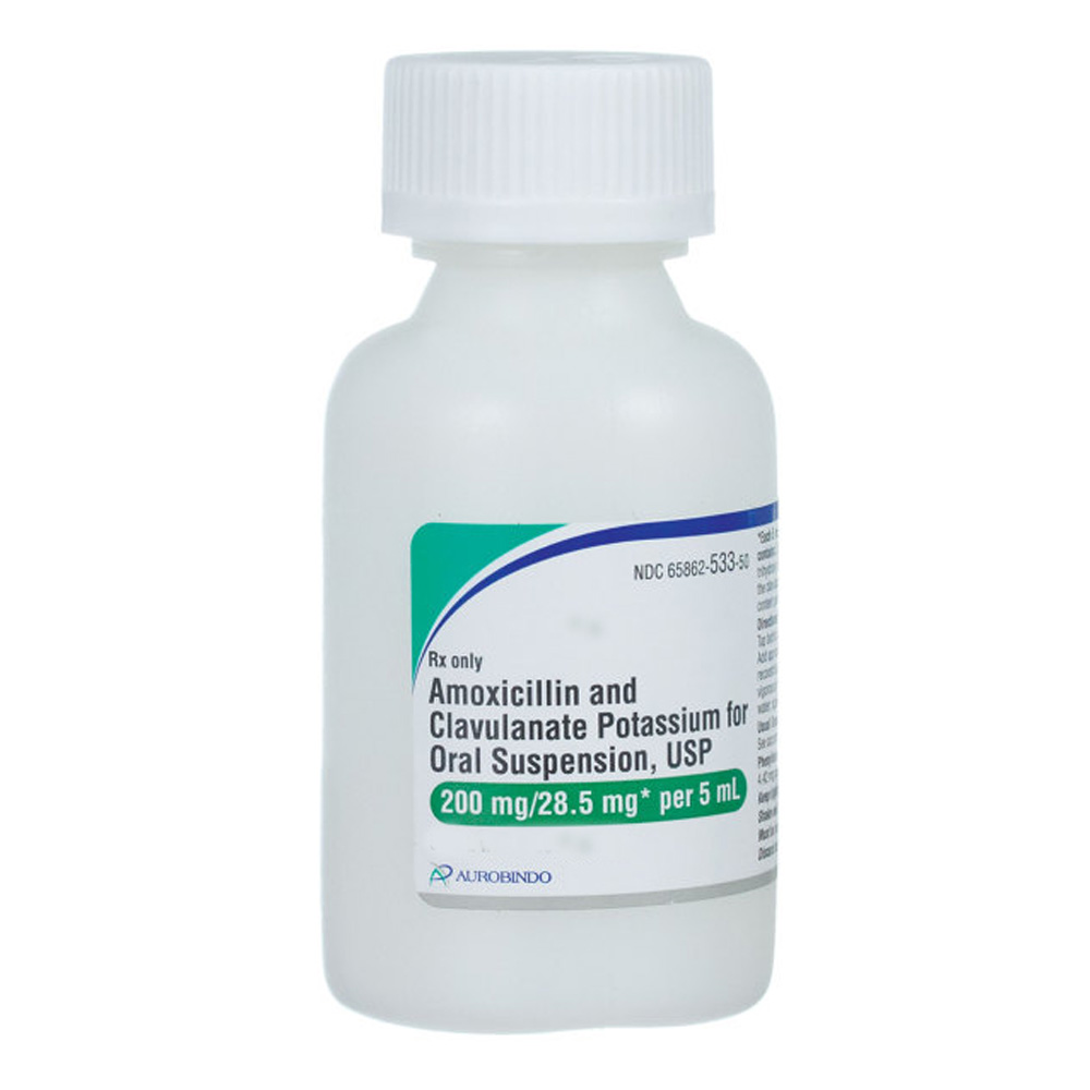 Amoxicillin and Clavulanate Potassium for Oral Suspension 200 mg/28.5 ...