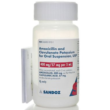 Amoxicillin & Clavulanate Potassium for Oral Suspension, USP for Dogs ...