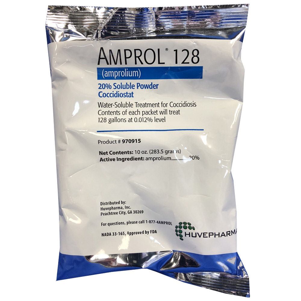 Amprol for Poultry - 128 20% Soluble Powder, 10oz - [Intestinal Disease ...