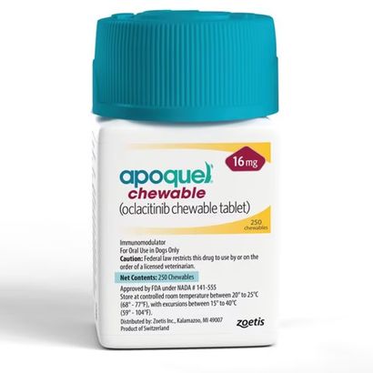 Apoquel for Dogs - oclacitinib - 16-mg (30 Chewable Tablets) - [Skin ...