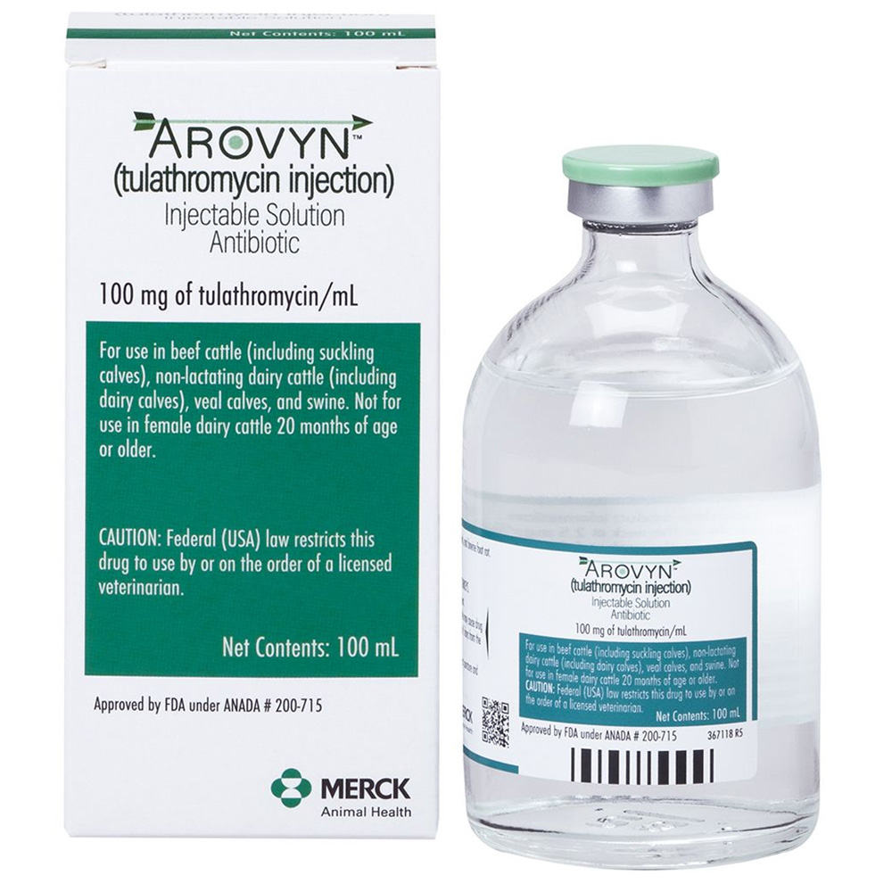 Arovyn (Tulathromycin) for Livestock Animals - Injectable Solution ...