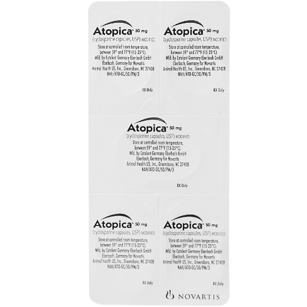 Atopica for Dogs, 50 mg | Free Shipping | EntirelyPets Rx