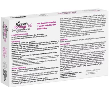 Barrier for Dogs - imidacloprid|moxidectin - Topical Solution - 20.1-55 ...