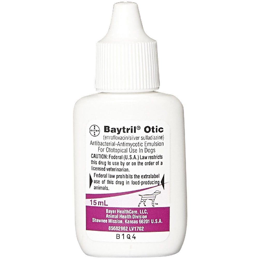Baytril Otic. Drop 15ml | On Sale | EntirelyPets Rx