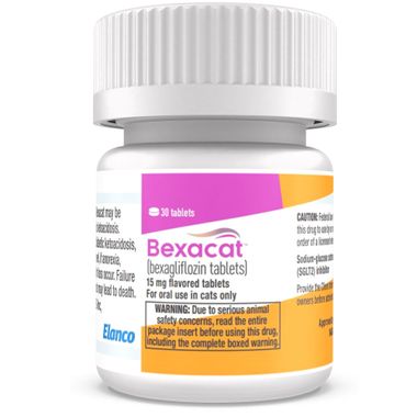 Bexacat (Bexagliflozin) Flavored Tablets for Cats, 15-mg, 30 Tablets ...
