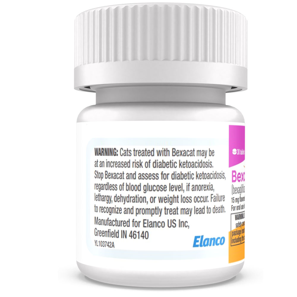 Bexacat (Bexagliflozin) Flavored Tablets for Cats, 15-mg, 30 Tablets ...