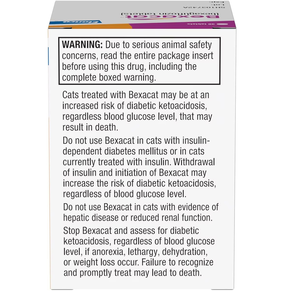 Bexacat for Cats - Bexagliflozin - 15-mg (30 tablets) - [Diabetes] | On ...