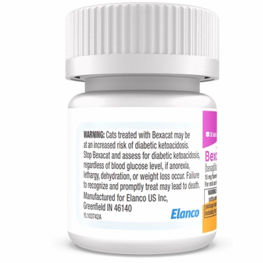Bexacat (Bexagliflozin) Flavored Tablets for Cats, 15-mg, 30 Tablets ...