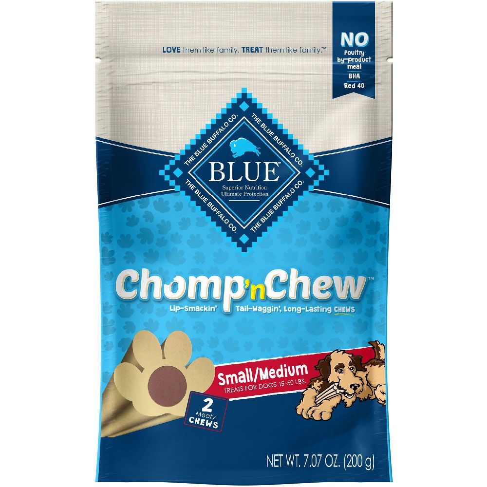 BLUE Chomp'n Chew Small/Medium Size, Dogs 15-50 lbs. 2 count | On Sale ...
