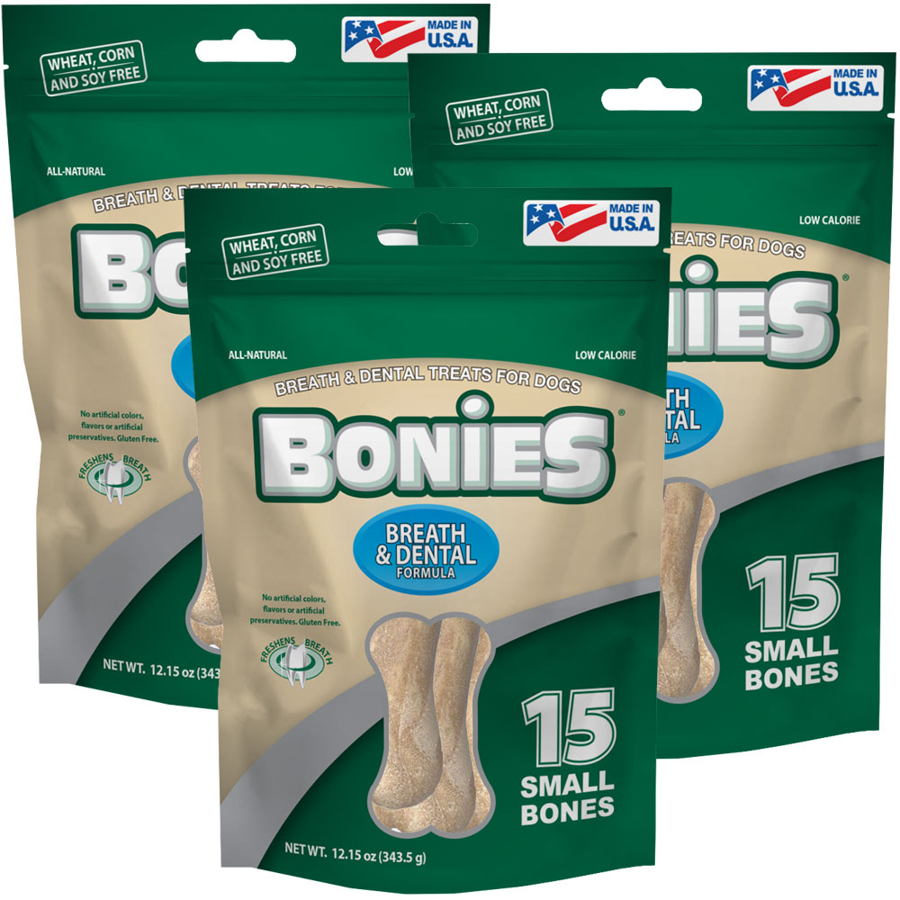 BONIES" Natural Dental Health Multi-Pack SMALL 3-PACK (45 Bones) | On ...
