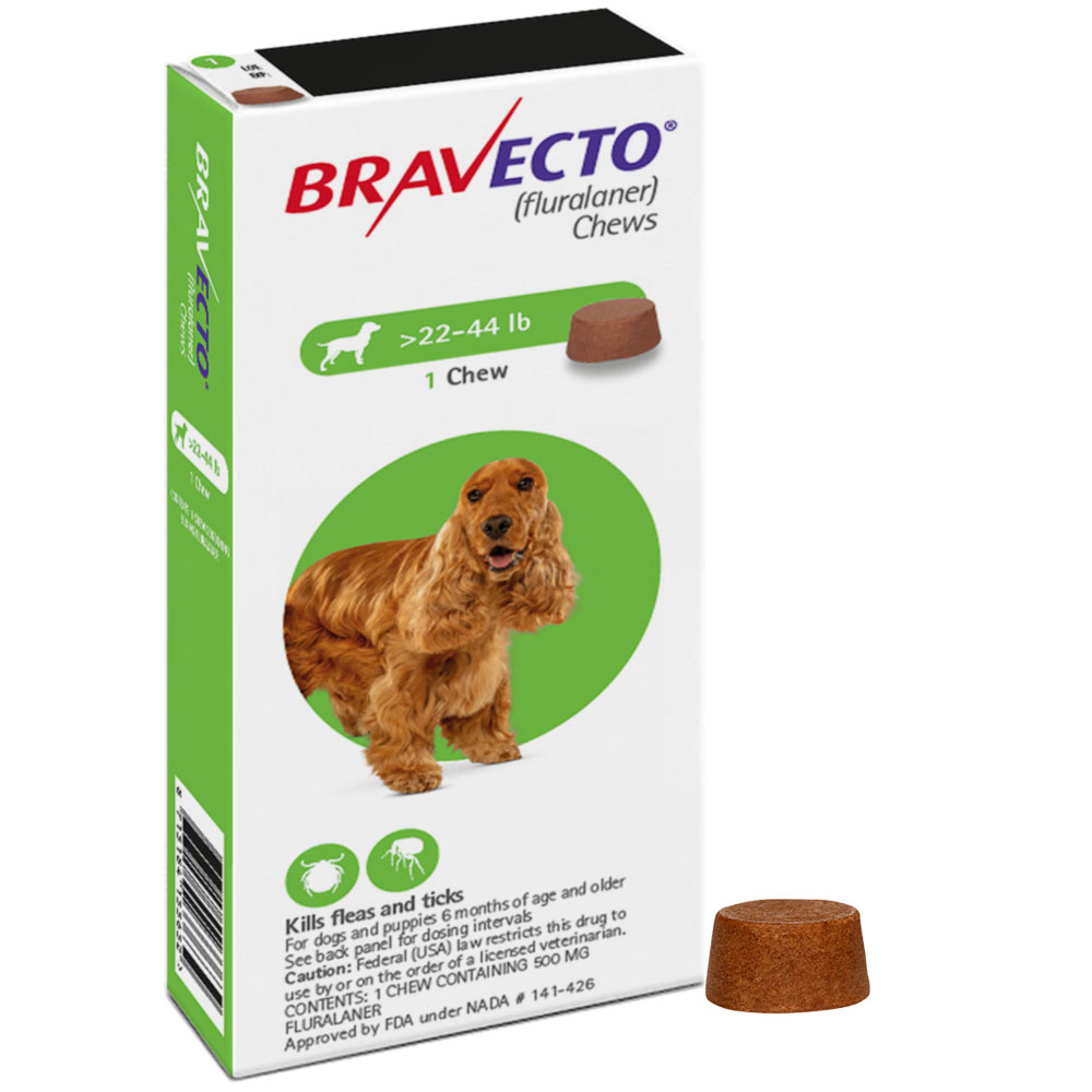 Bravecto Tablets for Dogs 22-44 lbs | On Sale | EntirelyPets Rx
