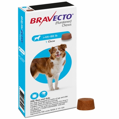 Bravecto For Dogs 44 88 Lbs