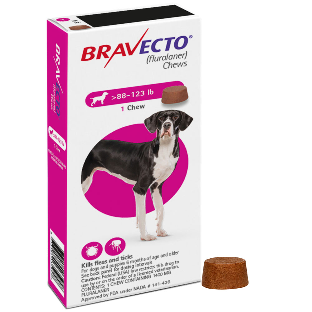 Bravecto Tablets for Dogs (88-123 lbs) | Free Shipping* | EP Rx