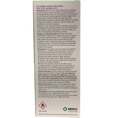 Bravecto Topical Solution for Dogs 22-44 lbs (1 Tube)|3 Months ...