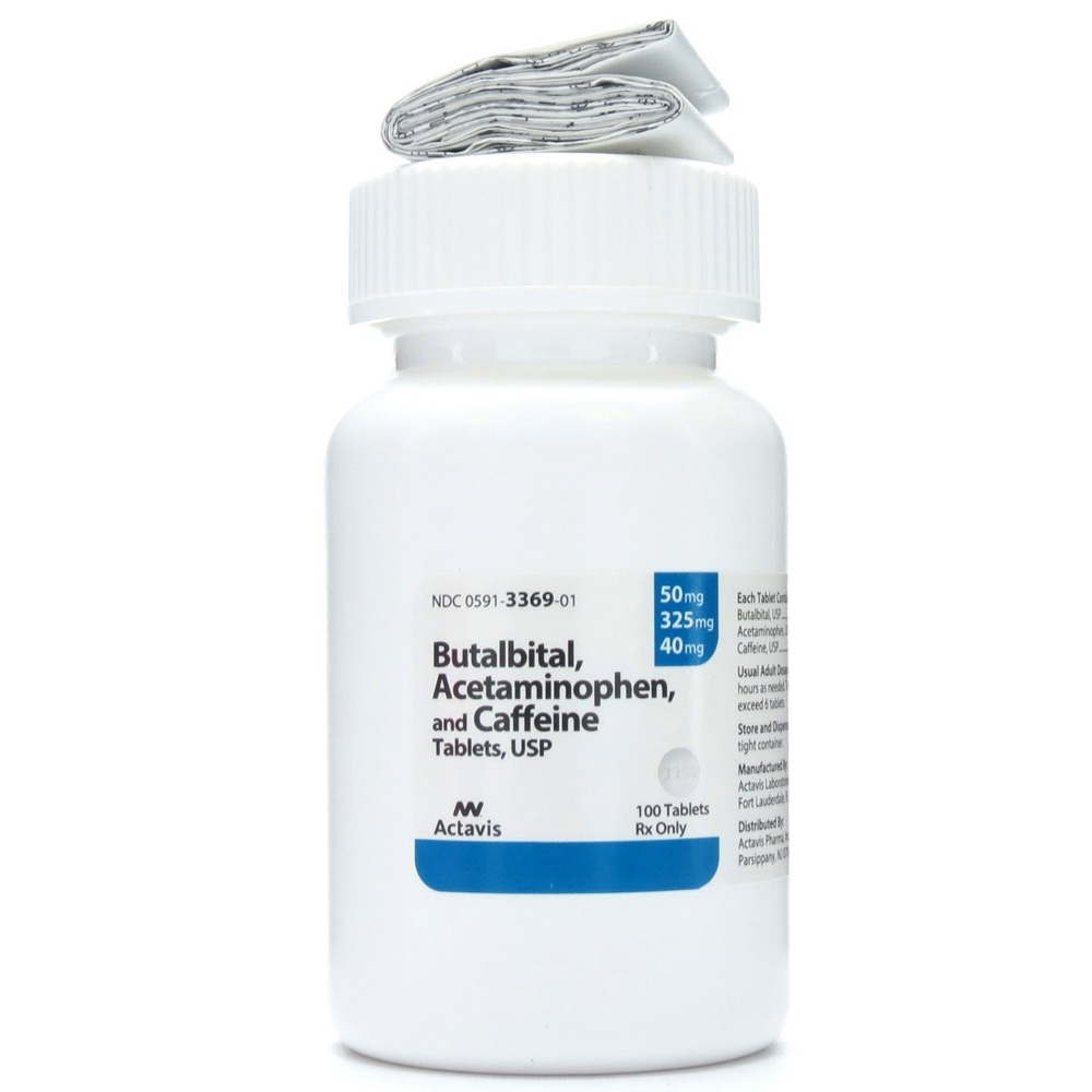 Butalbital, Acetaminophen and Caffeine Tablets, 100 Count | On Sale ...