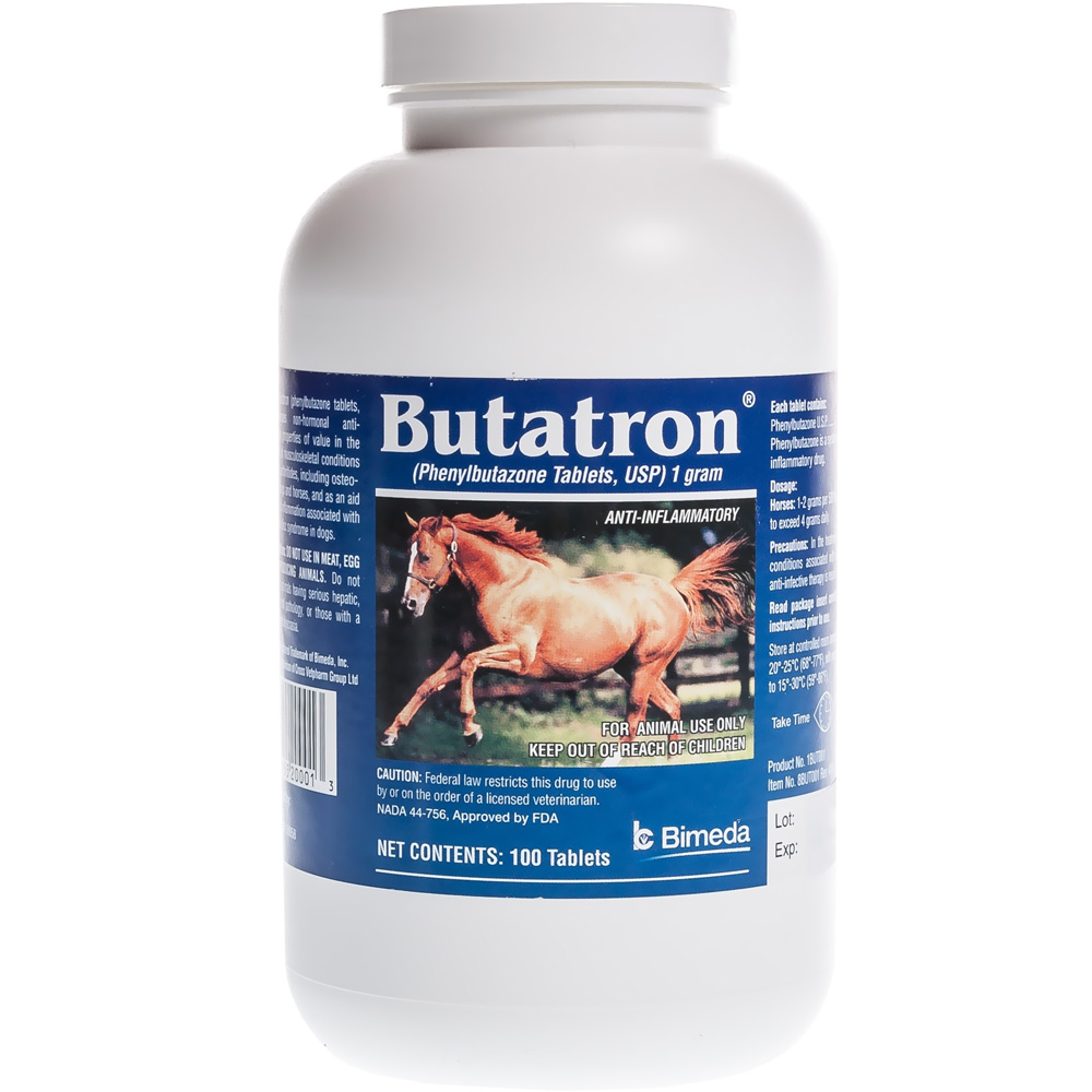 Butatron (Phenylbutazone Tablets) 1 gm (100 Tablets) | On Sale ...