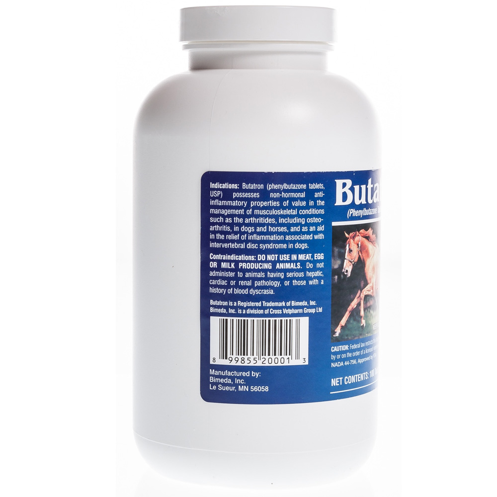 Butatron (Phenylbutazone Tablets) 1 gm (100 Tablets) | On Sale ...