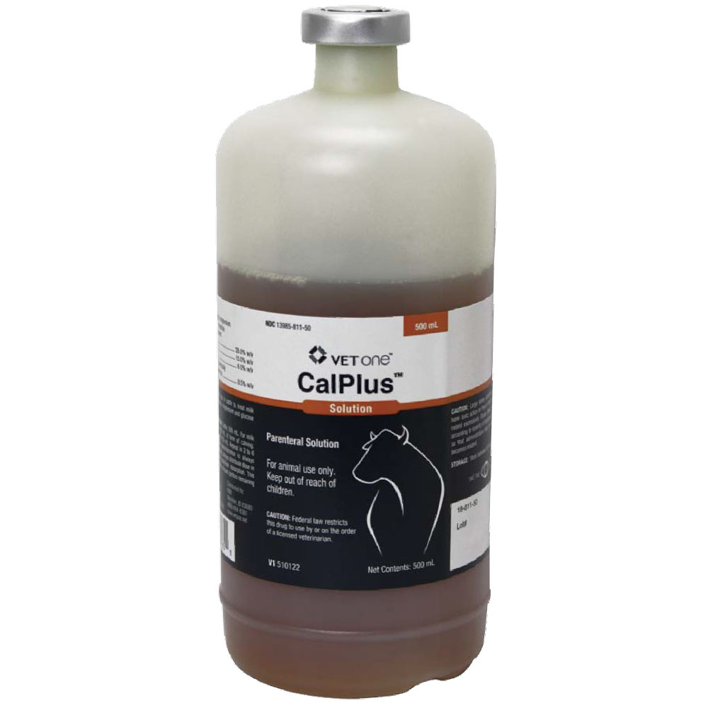 CalPlus for Cattle, Sheep & Horses - Parenteral Solution, 500mL - [Milk ...