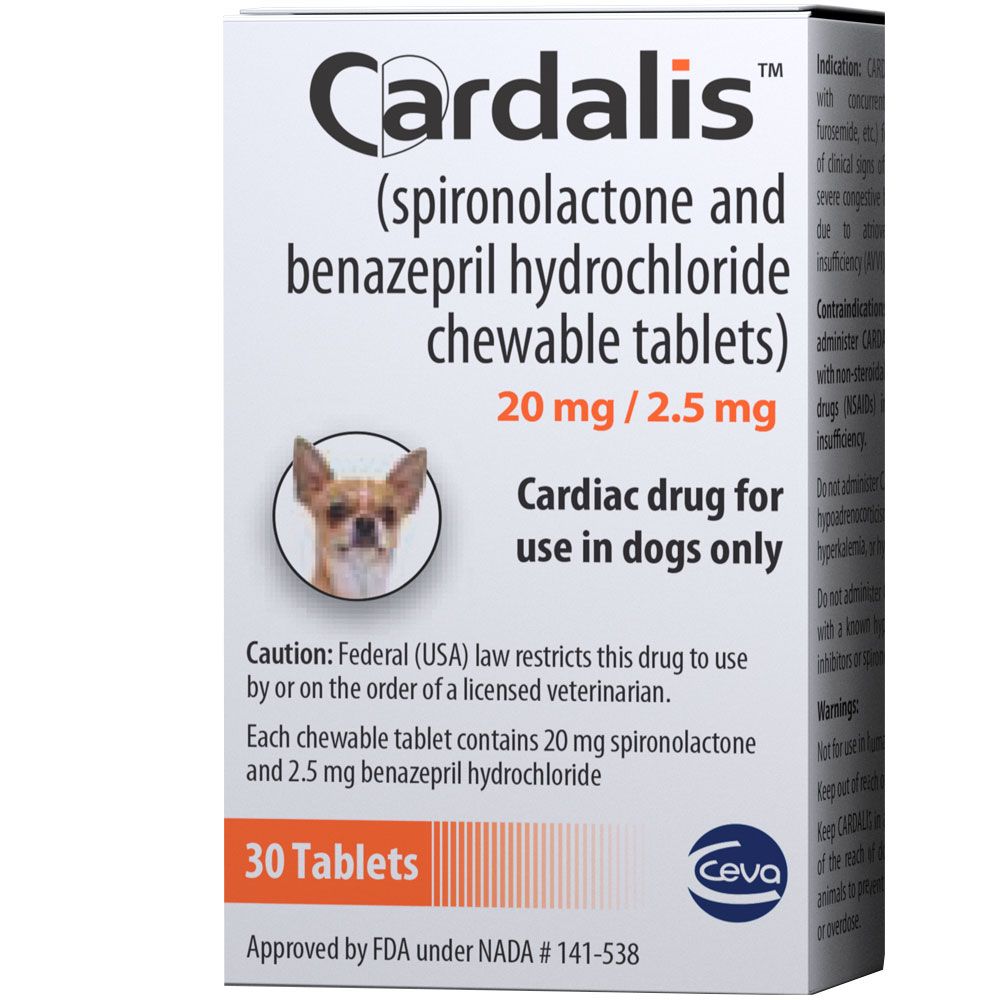 Cardalis Chewable Tablet 20mg/2.5mg (30 tablet) | On Sale | EntirelyPets Rx