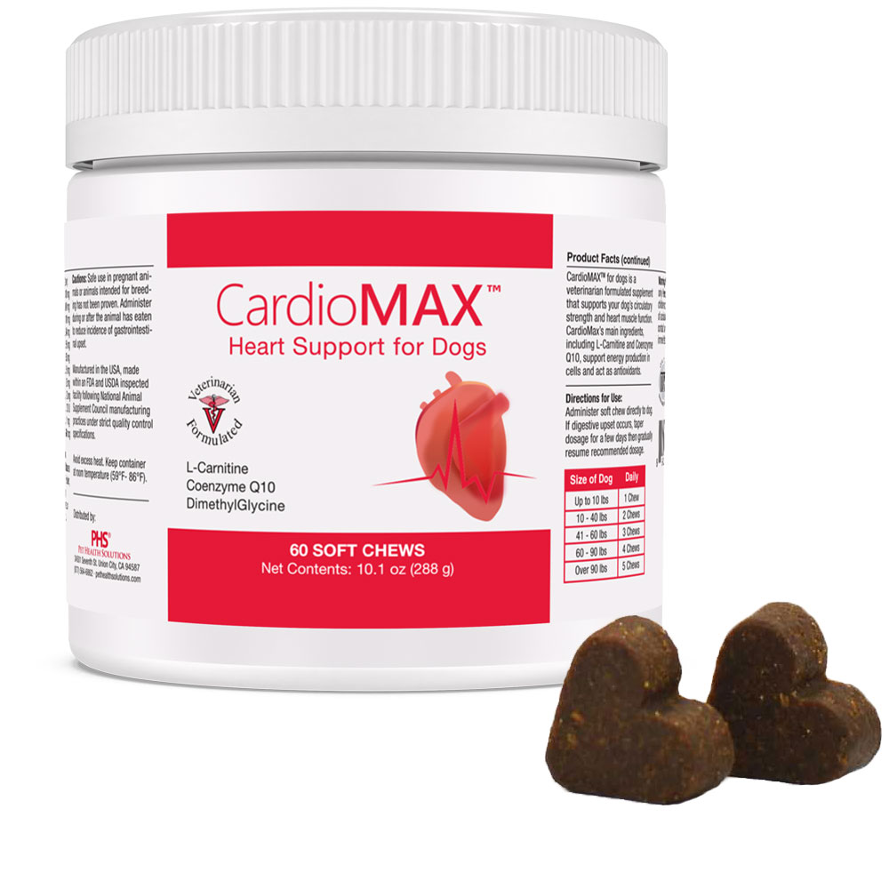 CardioMAX Heart Support for Dogs (60 Soft Chews) | On Sale ...